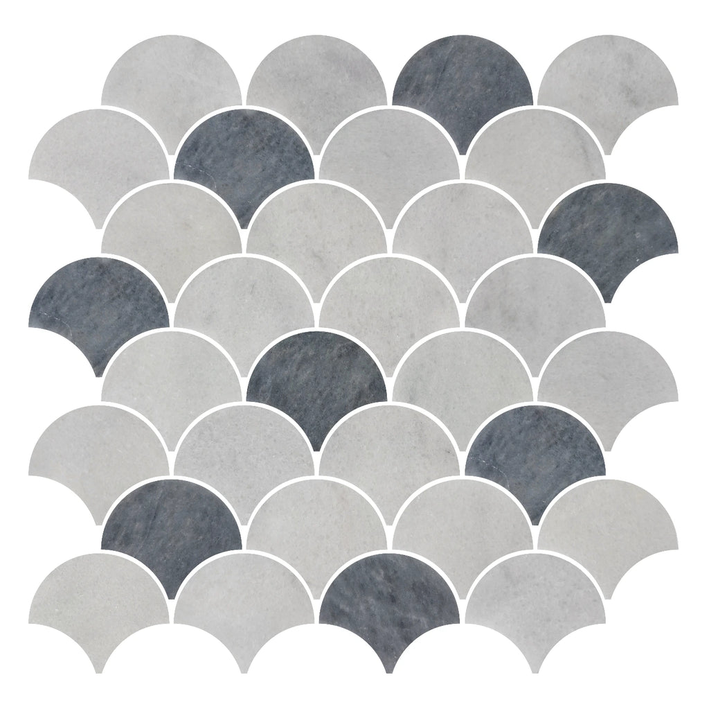 Marble Scallop Mosaic Tile – Honed Finish – NSG TILES